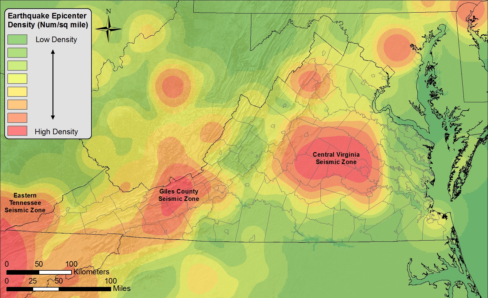 Seismicity and Earthquakes - The Geology of Virginia