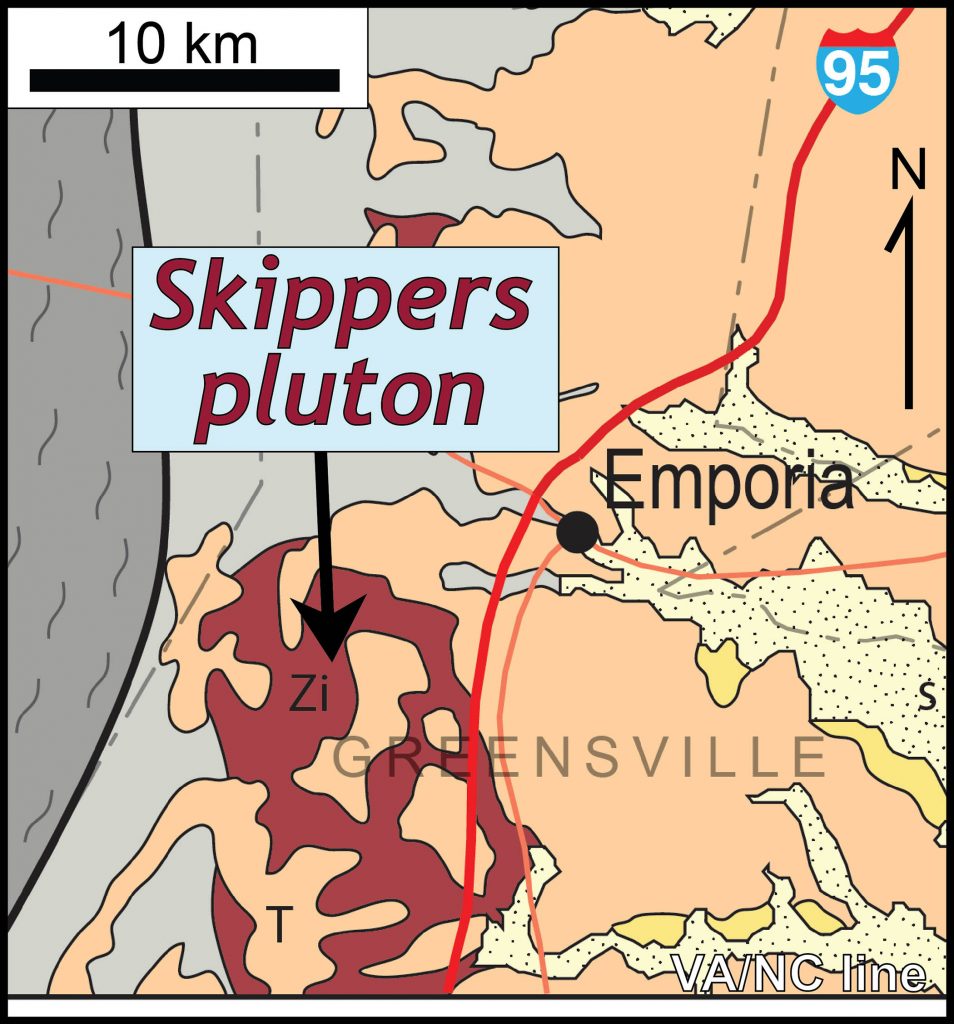 The Skippers Pluton - The Geology of Virginia